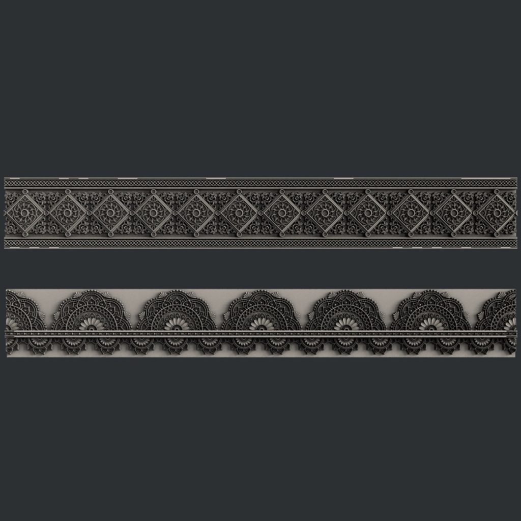 Seamless Borders 2 Silicone Mould
